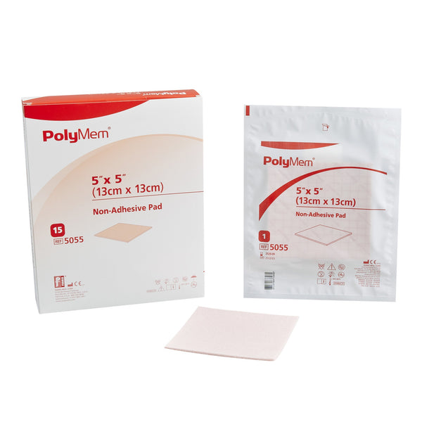 PolyMem® Nonadhesive without Border Foam Dressing, 4 x 12½ Inch PolyMe ...