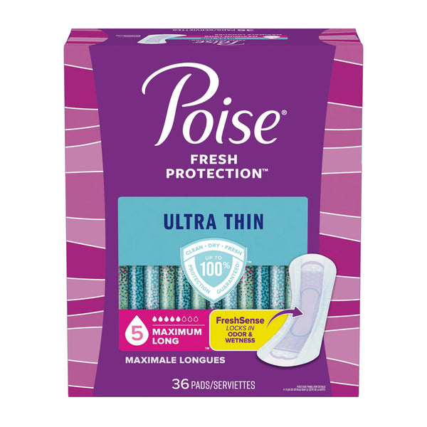 Poise® Fresh Protection™ Ultra Thin Pads, Maximum Long - Buy Kimberly ...