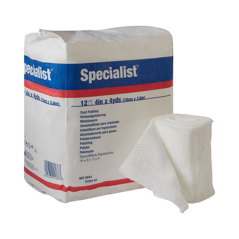 Specialist® White Cotton / Rayon Undercast Cast Padding, 4 Inch x 4 ...