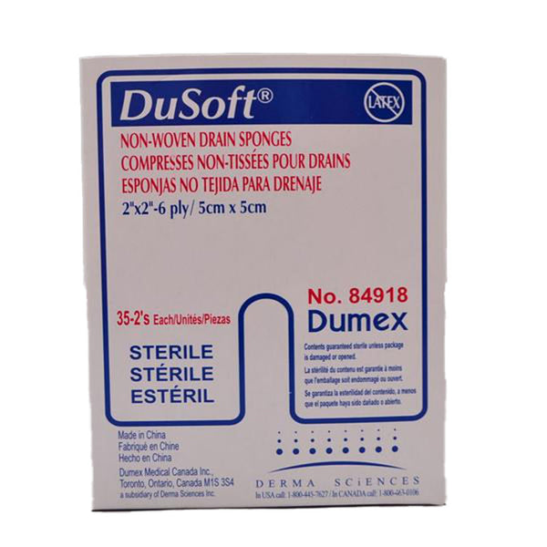 Dumex IV/Drain Split Dressing, 4 x 4 Inch - Buy Gentell Sponges and ...